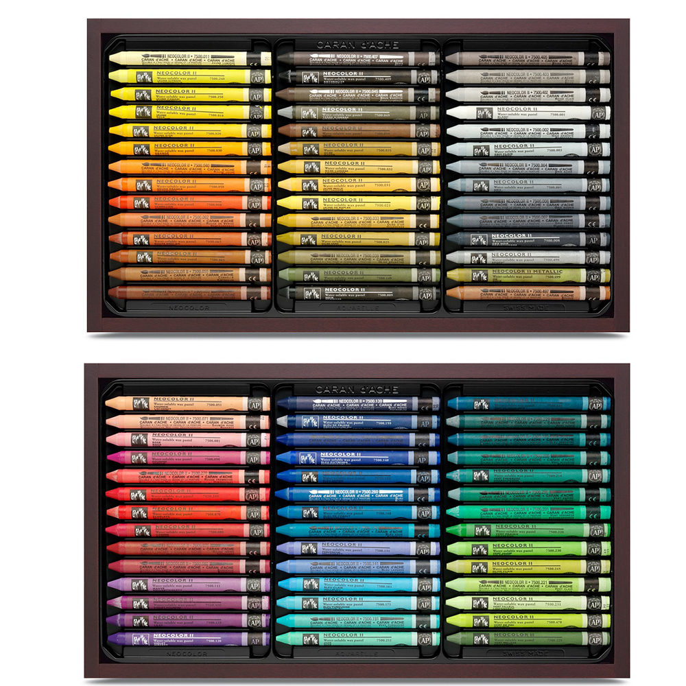 Caran D’Ache Gift box set – Assortment of Neocolor II Colours 84Colours ...